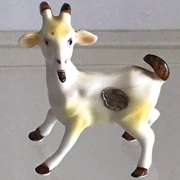 Accents | Miniature Bone China Billy Goat Figurine 196s Vintage Japan ...